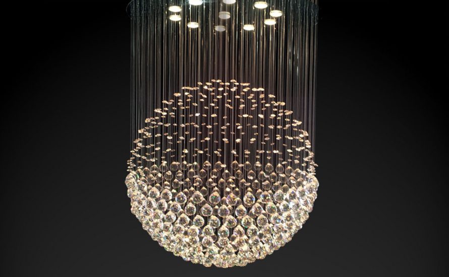 Crystal Ball – Large Crystal Pendant Light – ada
